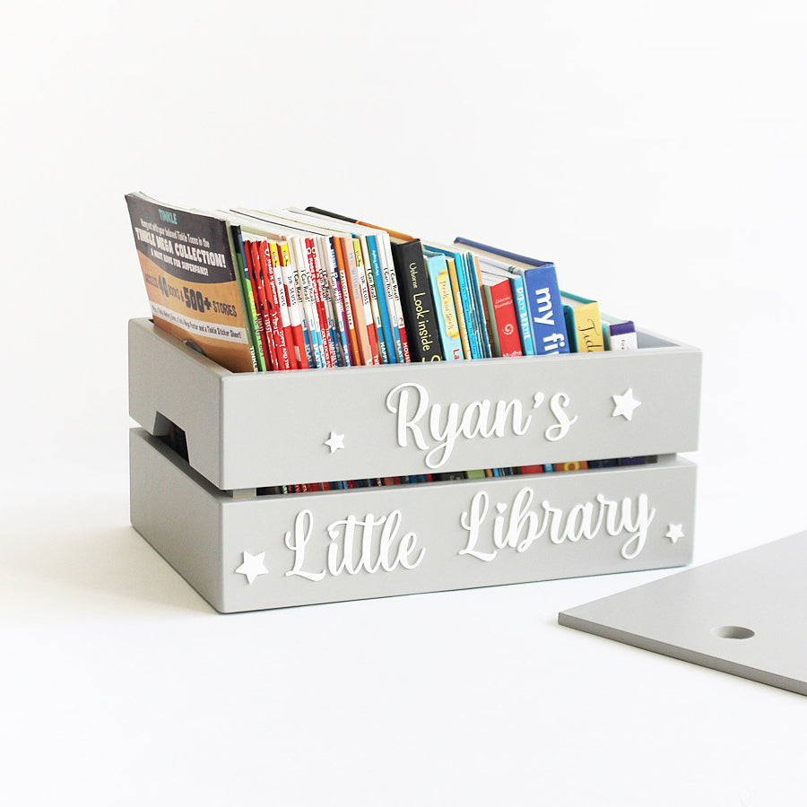 My little Library Box - Grey – The Tiny Trove