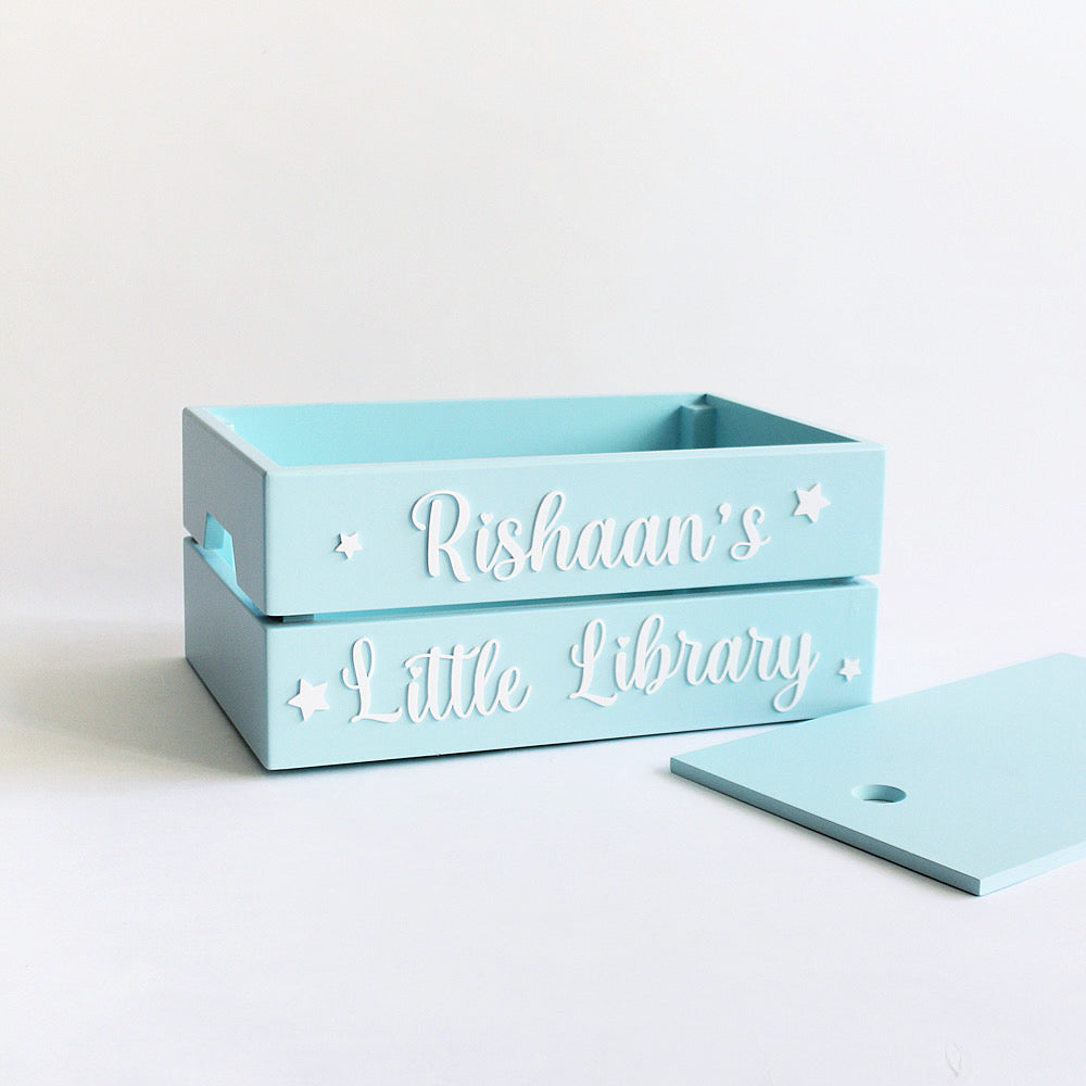 My little Library Box - Blue – The Tiny Trove