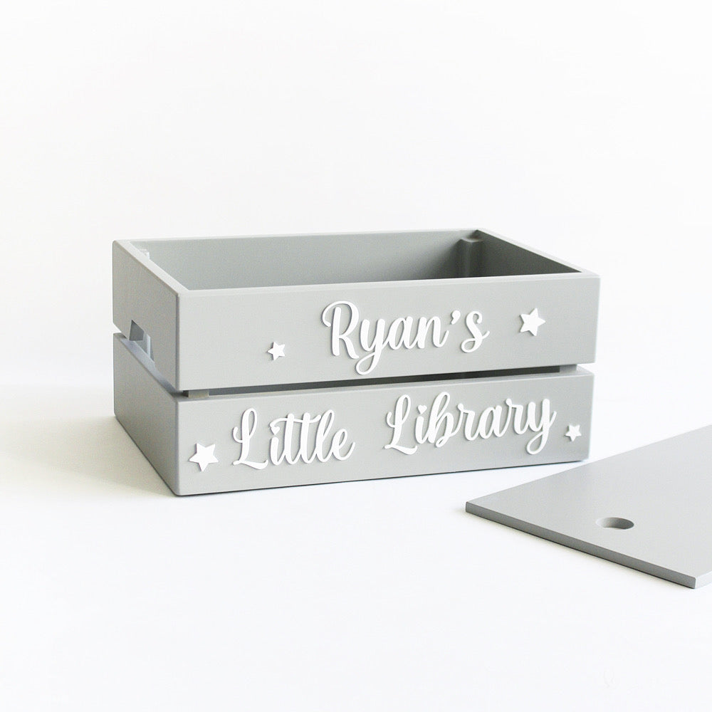 My little Library Box - Grey – The Tiny Trove
