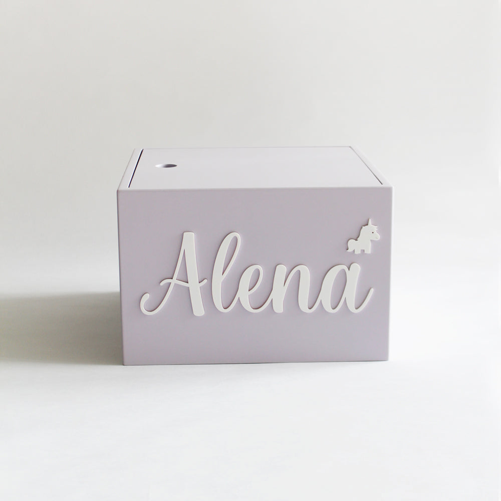 Personalized Star Box Cursive - Lilac – The Tiny Trove