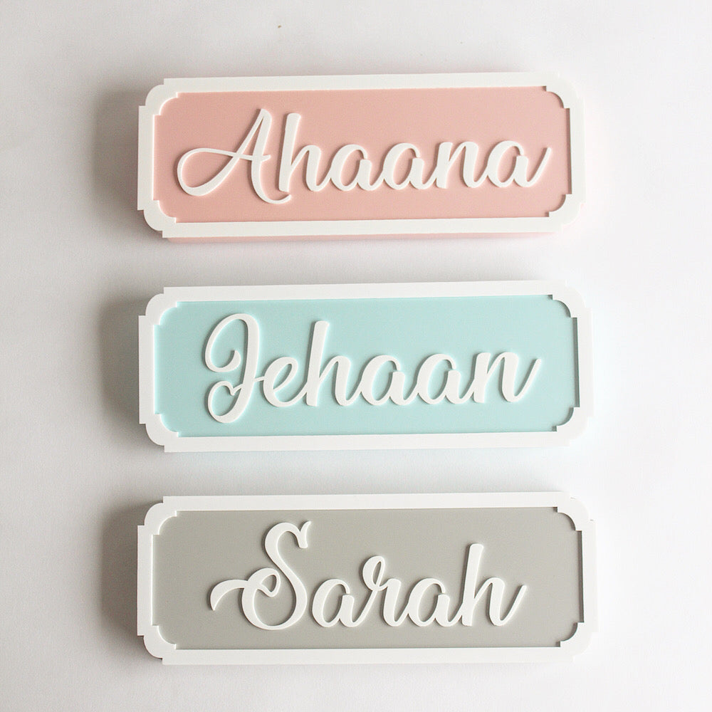 Fancy Name Plaque | The Tiny Trove