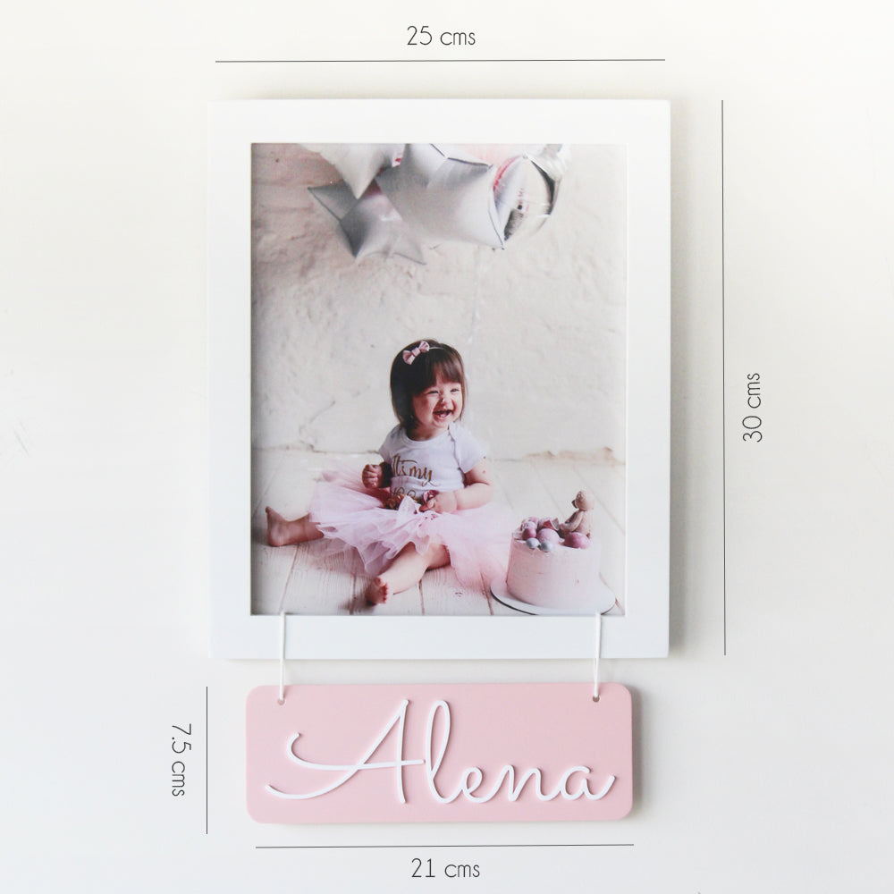 Personalized Name Frame - Pink – The Tiny Trove