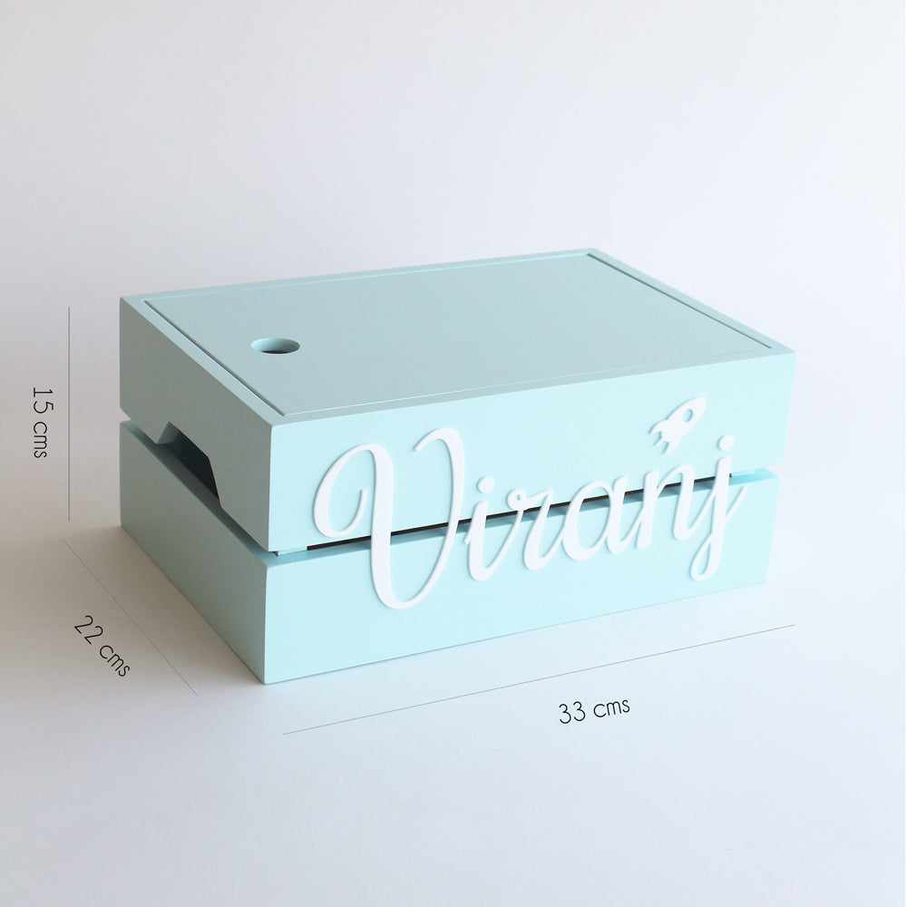 Personalized Name Box - Blue – The Tiny Trove