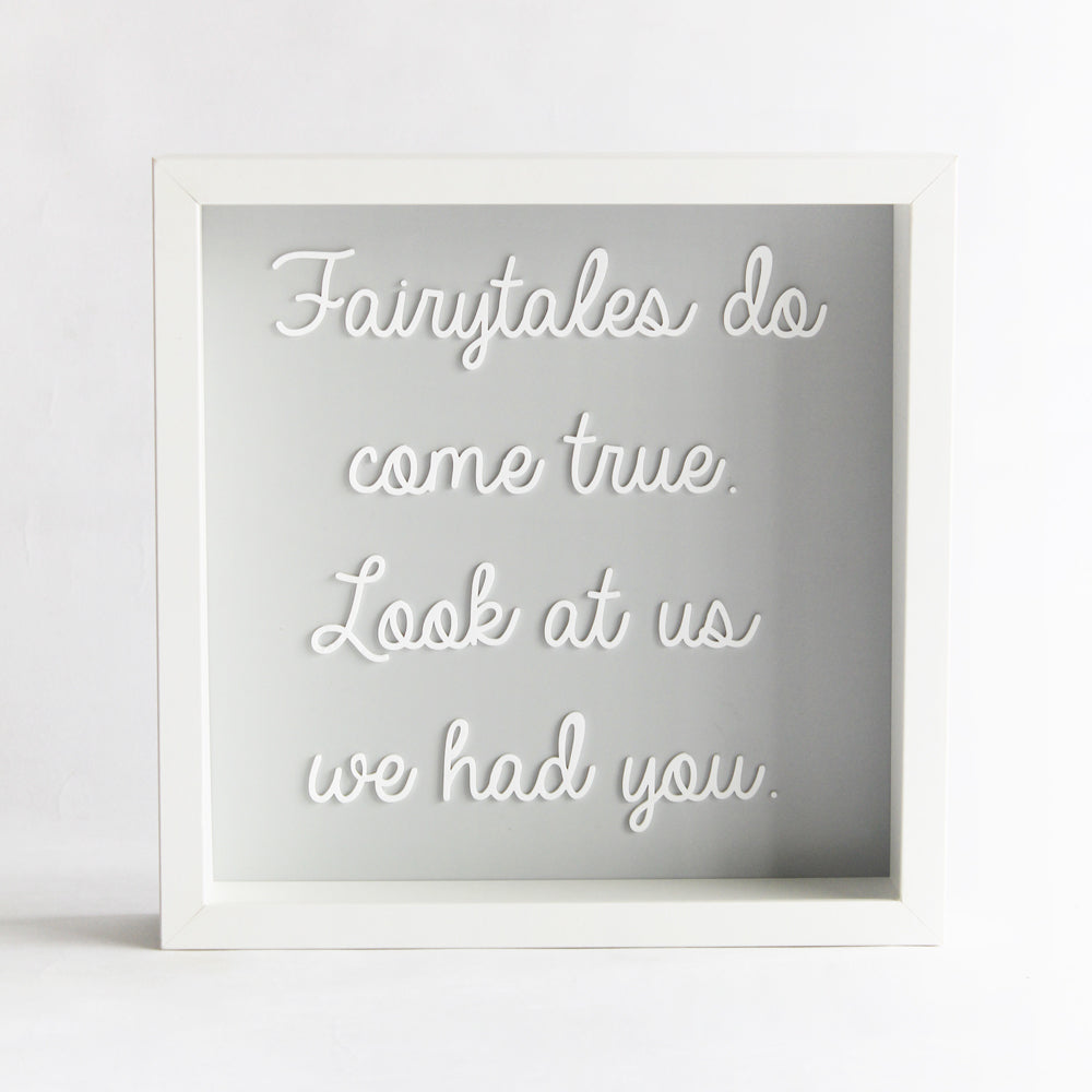 Personalized Message Frame - Grey – The Tiny Trove