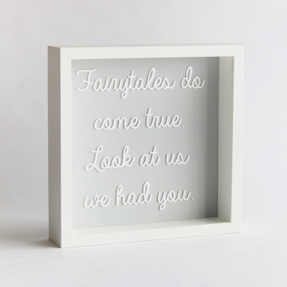 Personalized Message Frame - Grey – The Tiny Trove