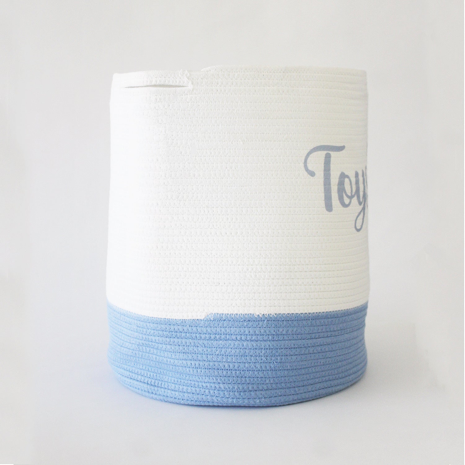 Personalized Storage Basket - Large - Cursive - Blue – The Tiny Trove
