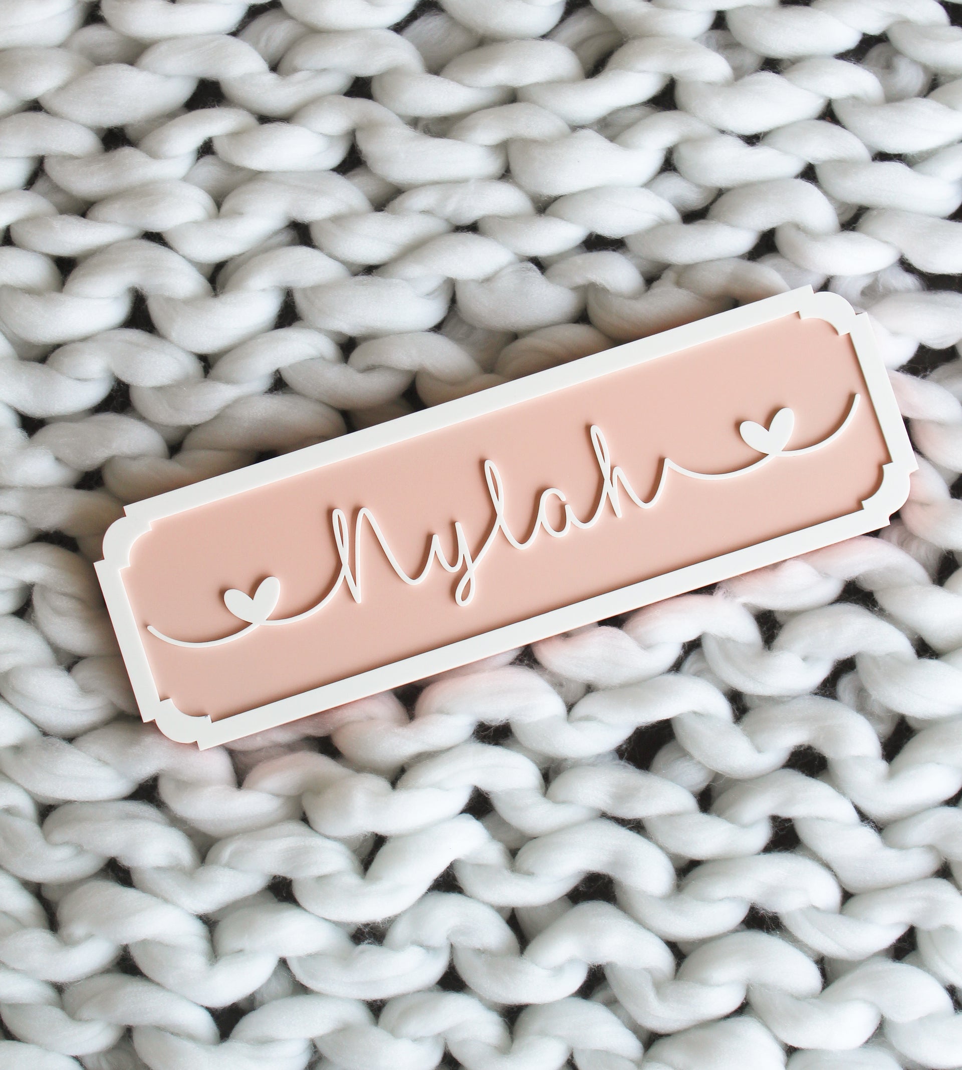Name Plaque Cursive - Single Name – The Tiny Trove